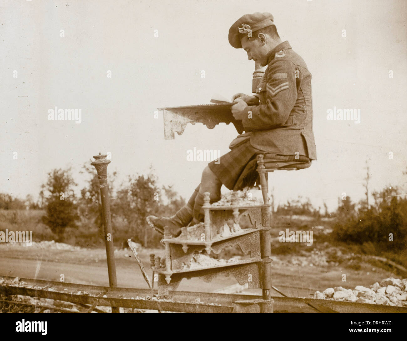 British soldier ww1 letter hi-res stock photography and images - Alamy