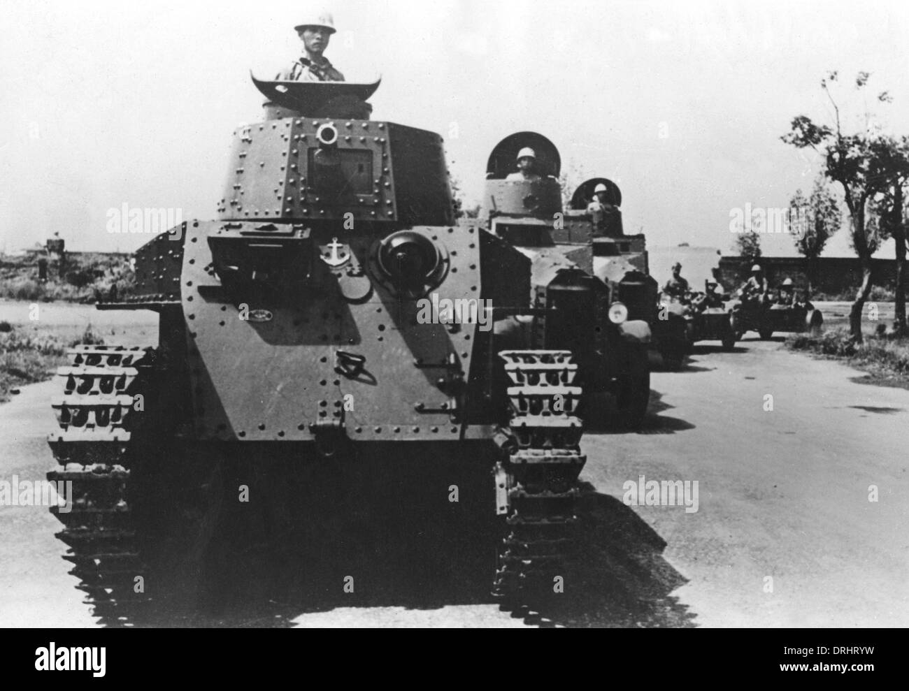 Japanese armoured vehicles Black and White Stock Photos & Images - Alamy