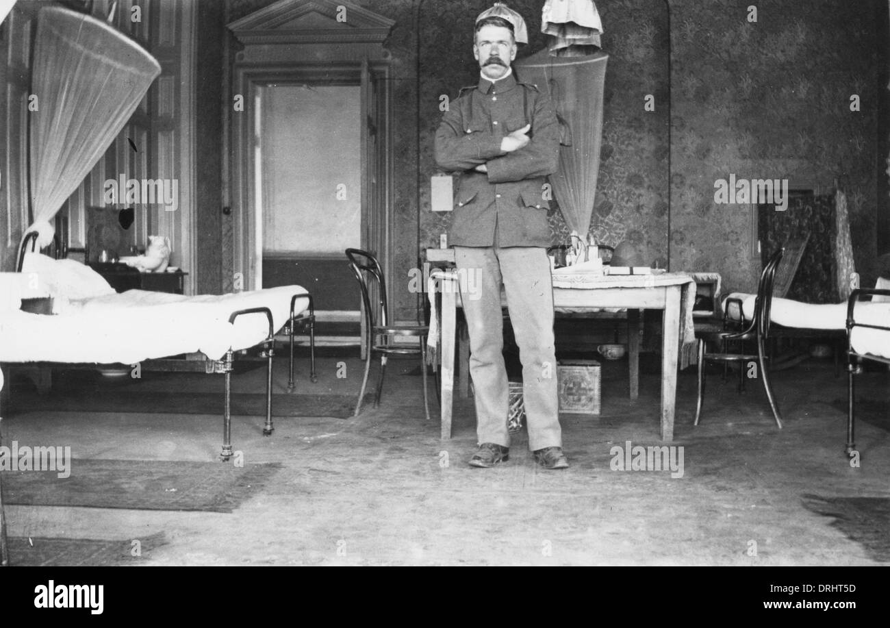 Australian sergeant at Dannes-Camiers Hospital, WW1 Stock Photo - Alamy