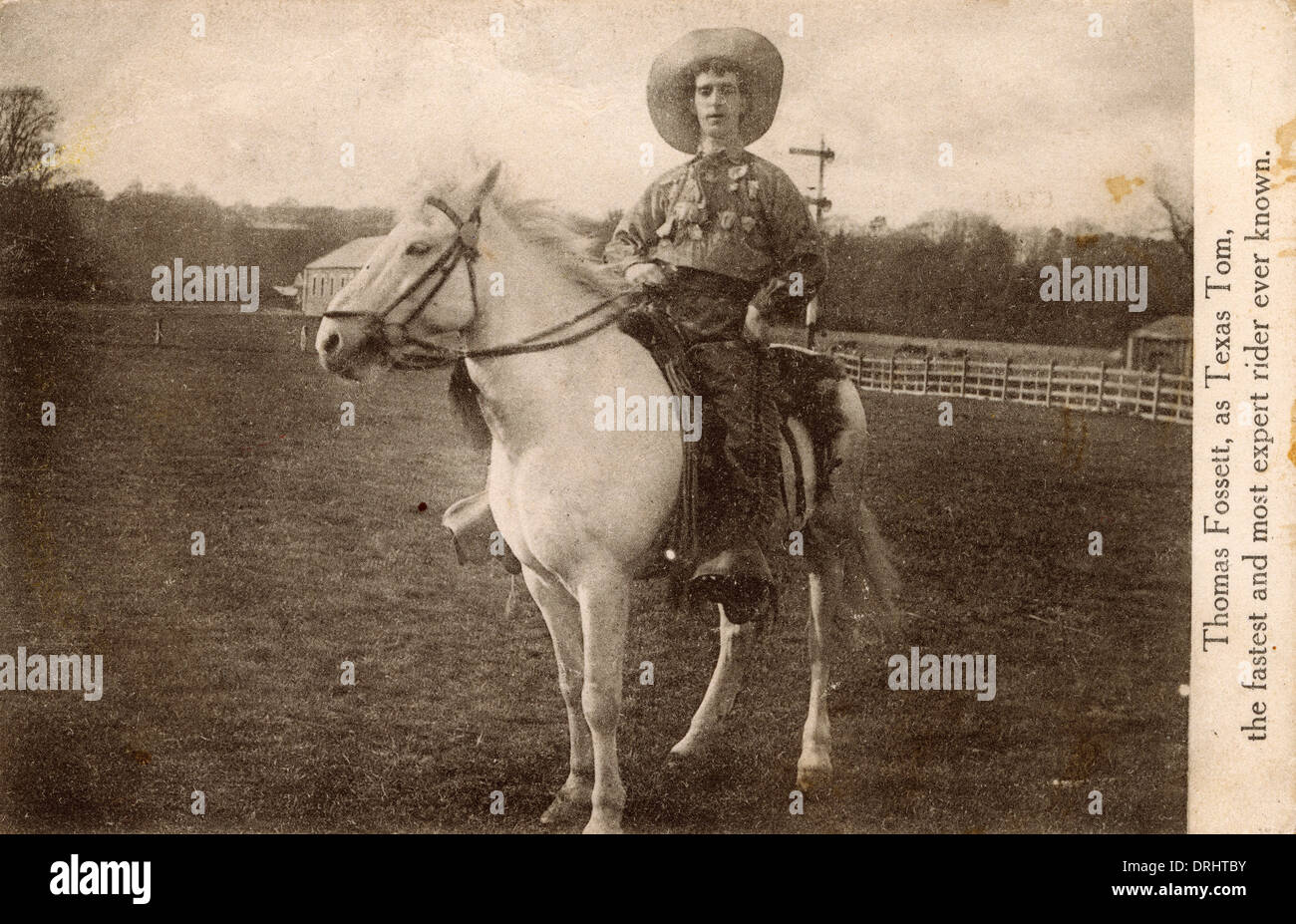 Thomas Fossett - Texas Tom - Rodeo Rider Stock Photo - Alamy