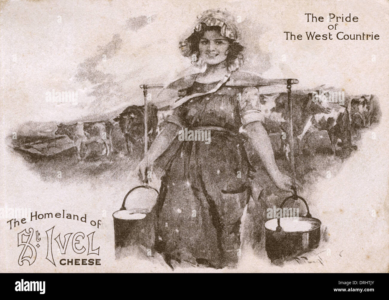 British Empire Exhibition - St Ivel Cheese - Milkmaid Stock Photo - Alamy