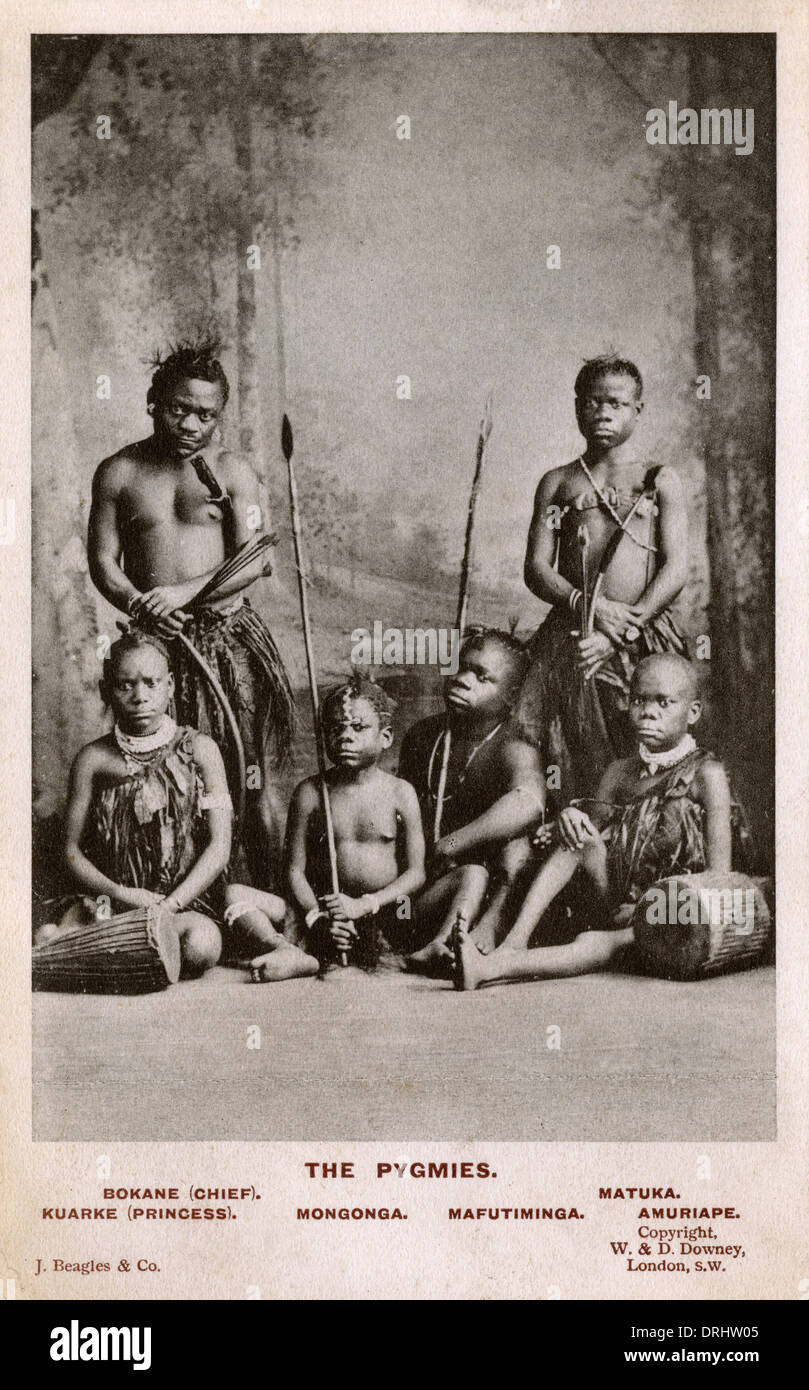 Group of African Pygmies Stock Photo - Alamy