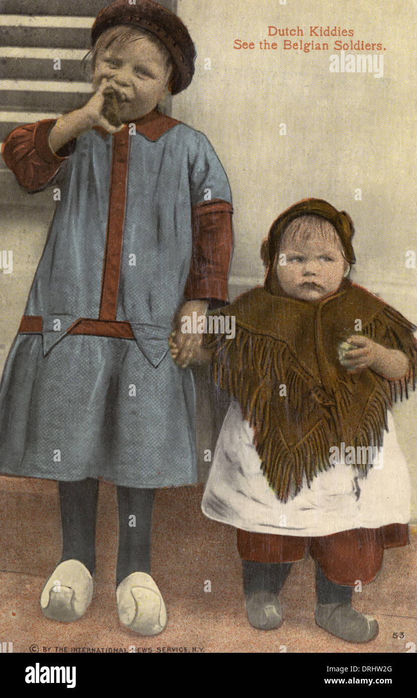 Two Young Dutch Children Stock Photo - Alamy