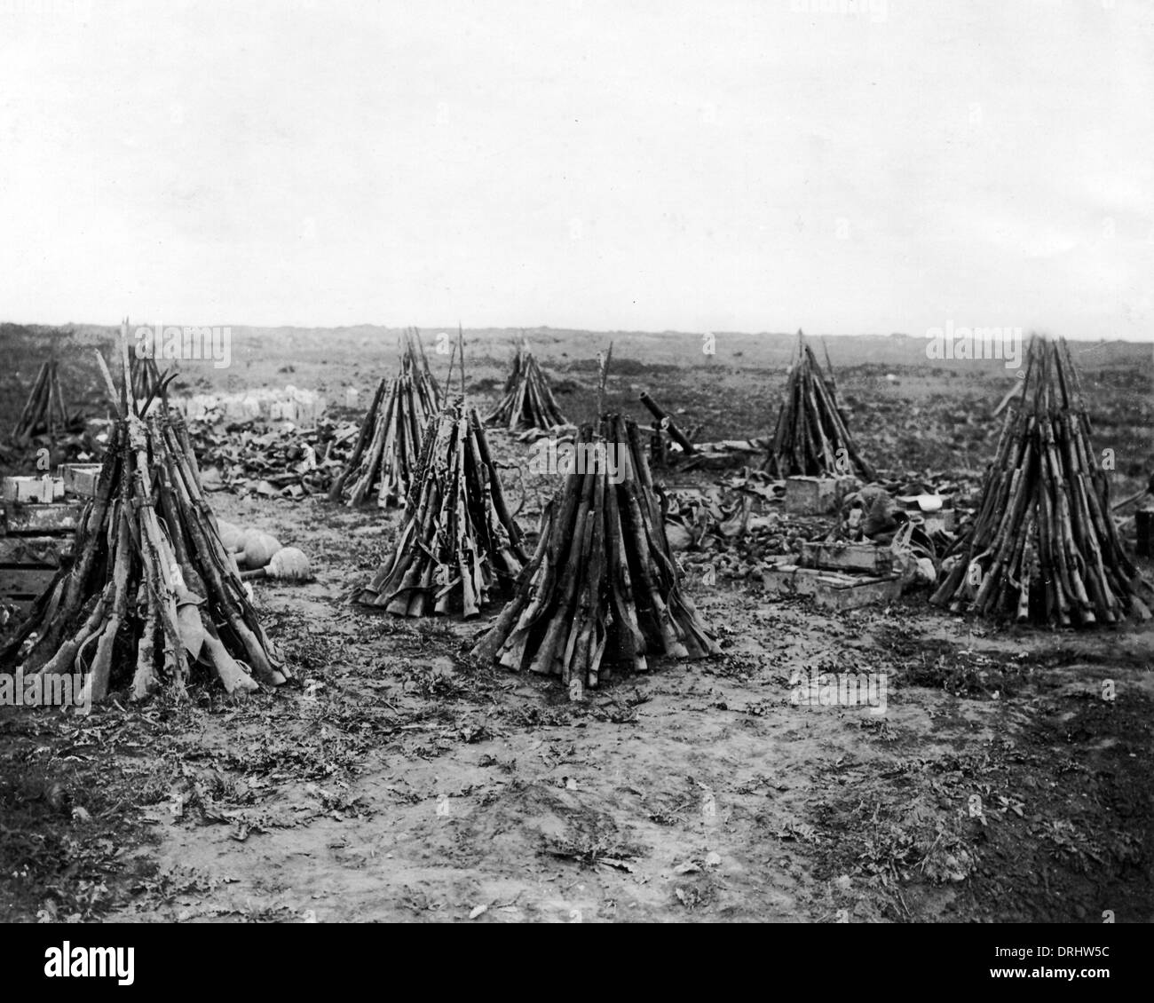 Clearing up a battlefield after an advance, WW1 Stock Photo - Alamy