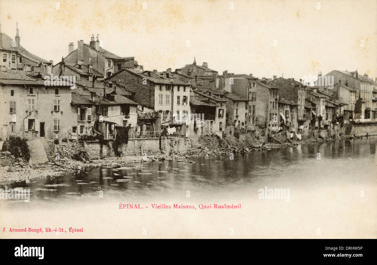 Epinal, France - Old House and the Rualmenil Quay Stock Photo - Alamy