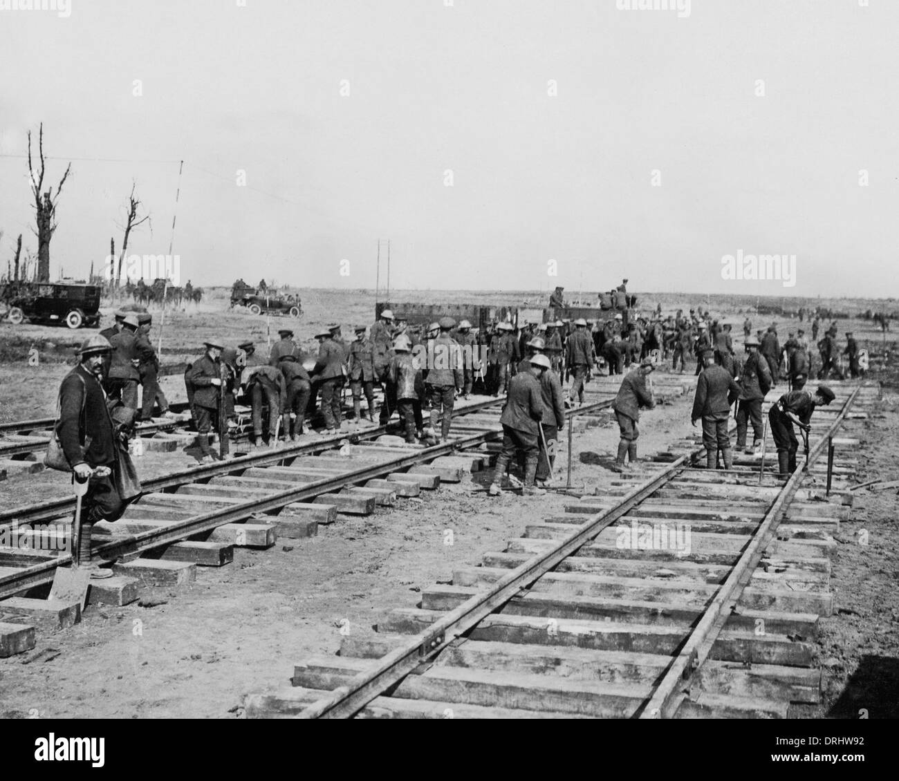 British soldiers wwi railway hi-res stock photography and images - Alamy