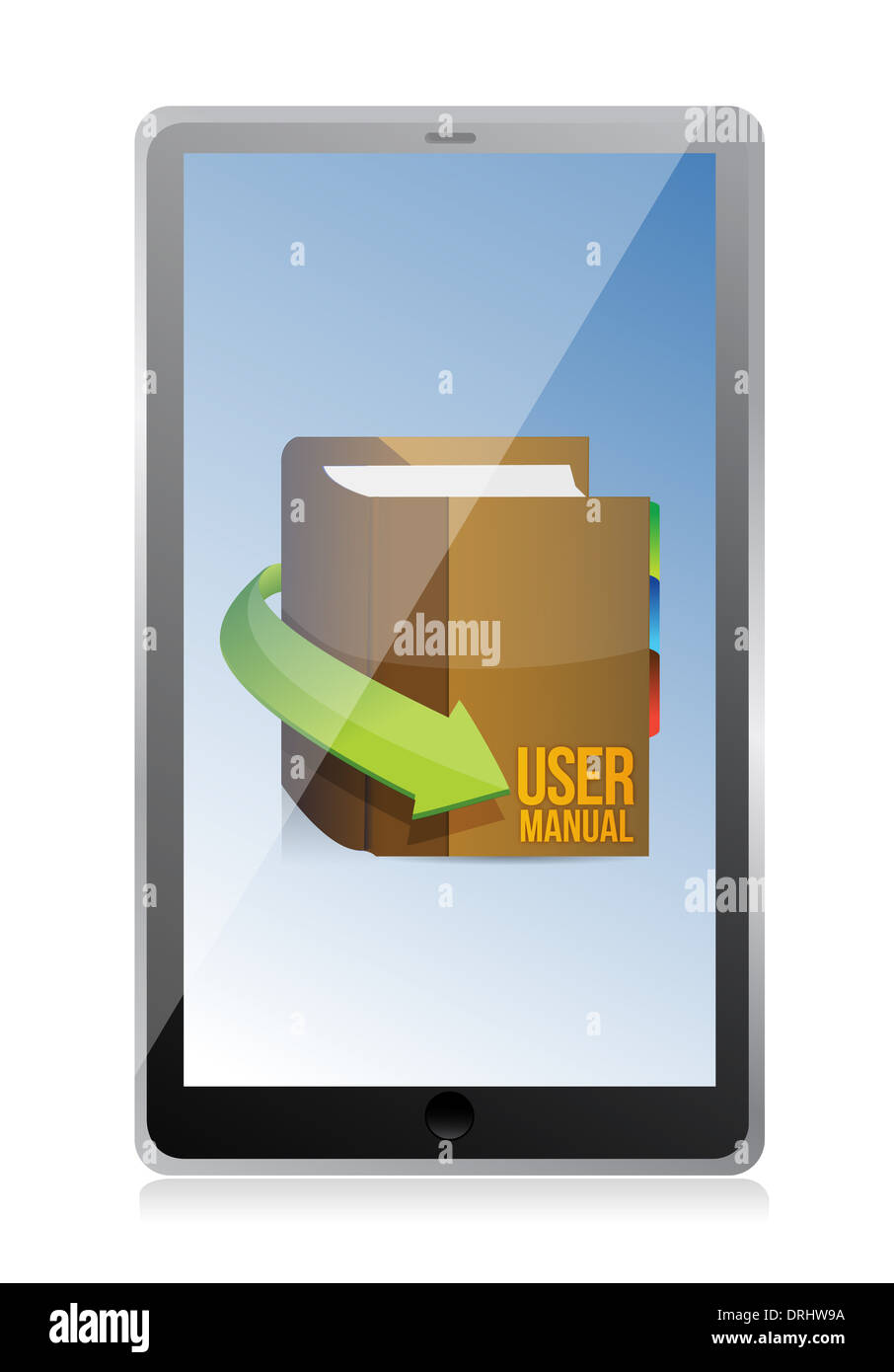 Online User guide, user manual book illustration design Stock Photo - Alamy
