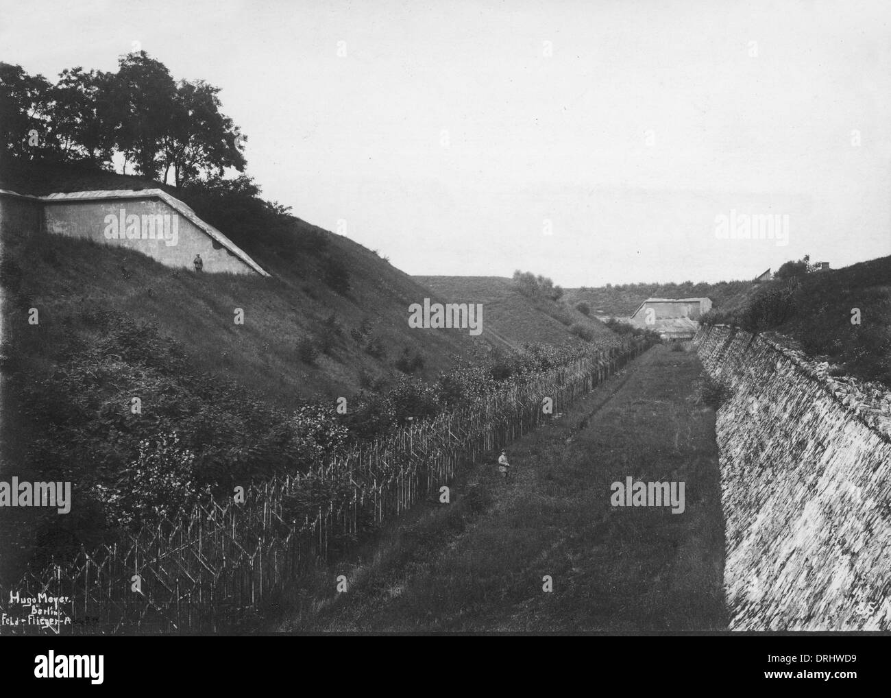 View of a fort, Belgium, WW1 Stock Photo - Alamy