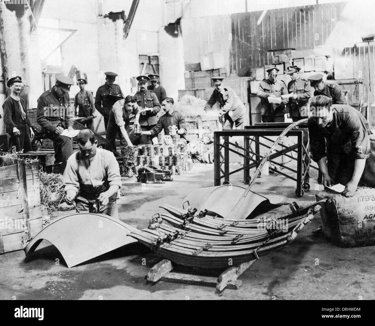 Motor transport work, Western Front, France, WW1 Stock Photo - Alamy