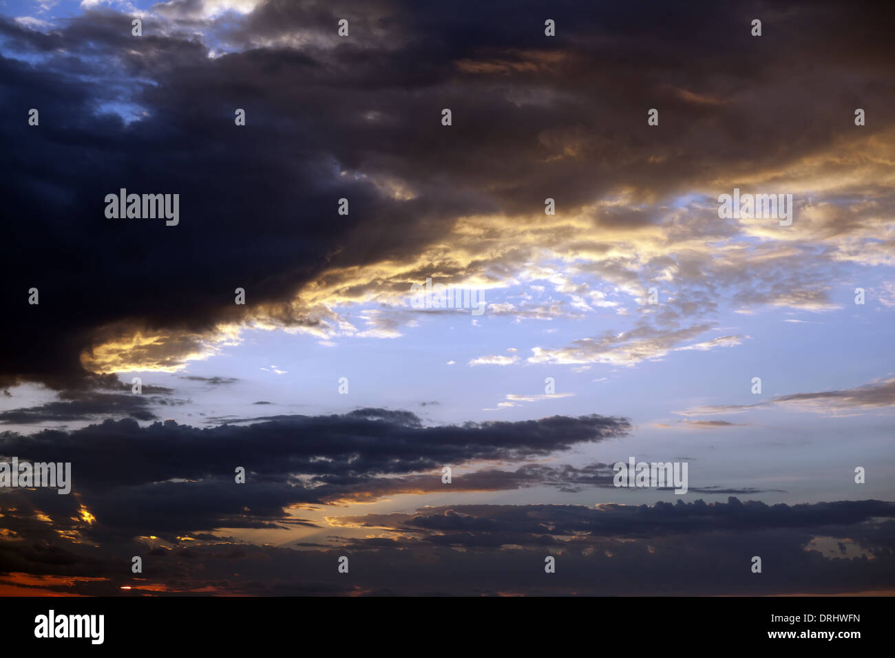 Multicolor sunset sky on summer sea Stock Photo - Alamy