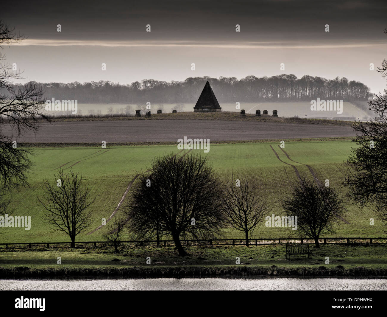 The Pyramid. Built in 1728 by Nicholas Hawksmoor, Castle Howard, North ...