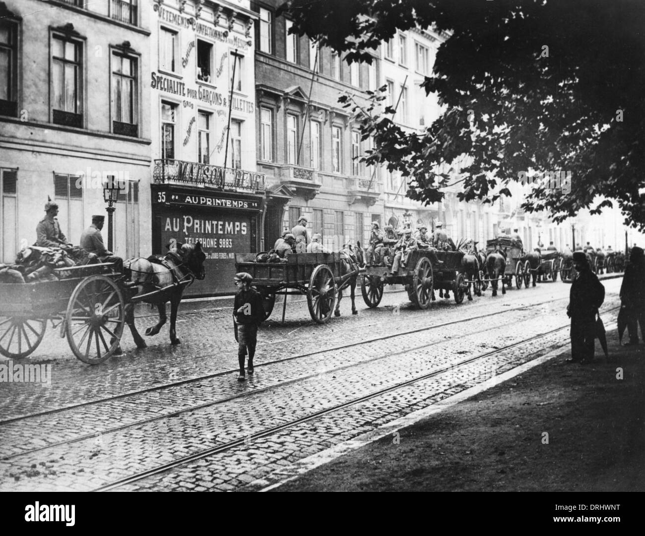 German soldiers 1914 belgium hi-res stock photography and images - Alamy