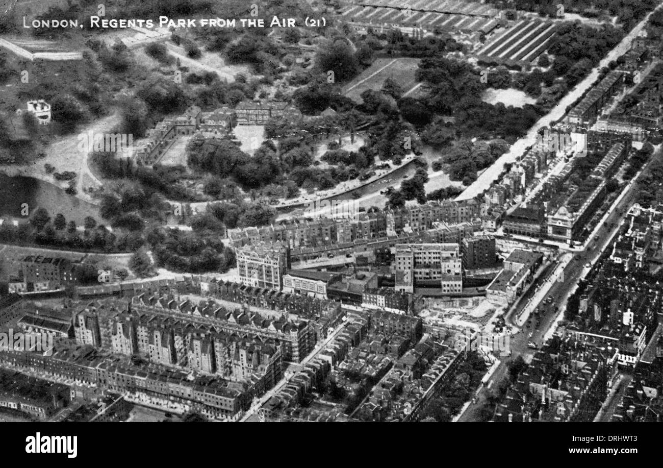 Aerial view of Regents Park in London Stock Photo - Alamy