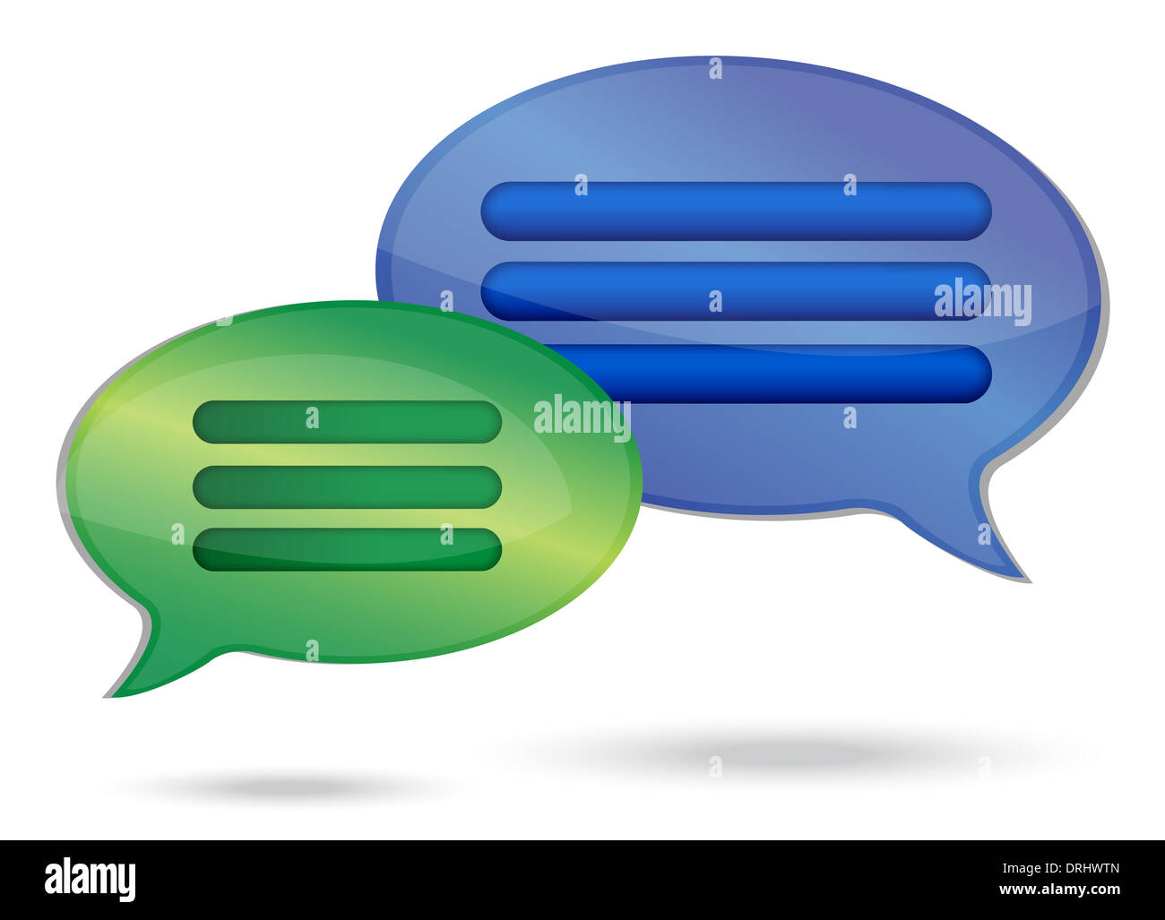 talking message bubbles illustration design over a white background ...