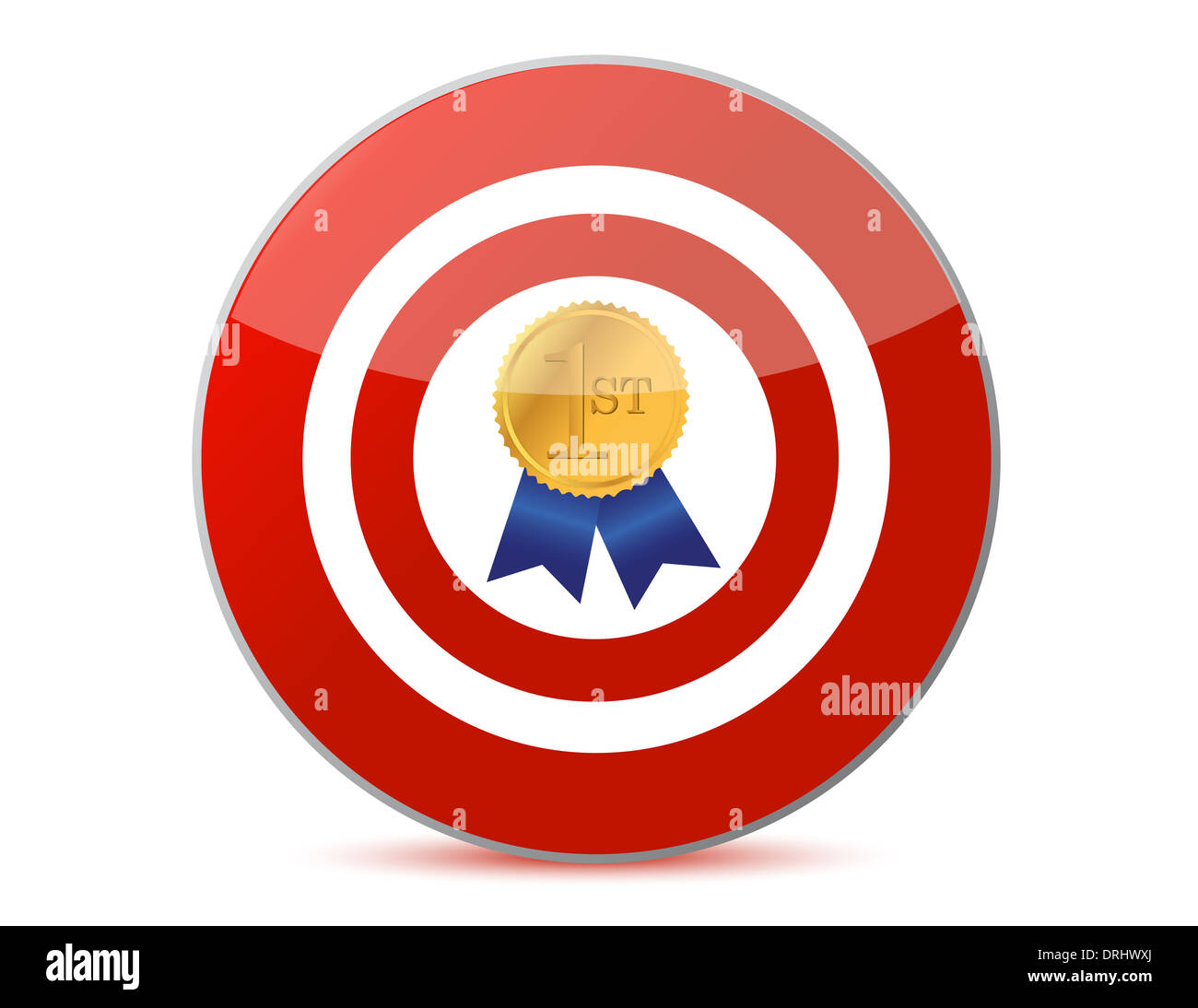 targeting first place concept illustration design Stock Photo - Alamy
