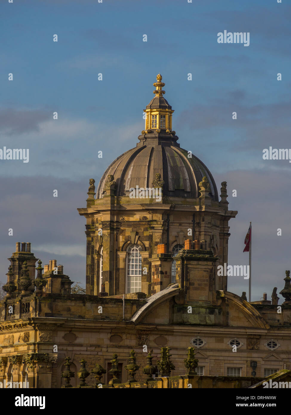 The dome at Castle Howard in North Yorkshire, designed by John Vanbrugh ...