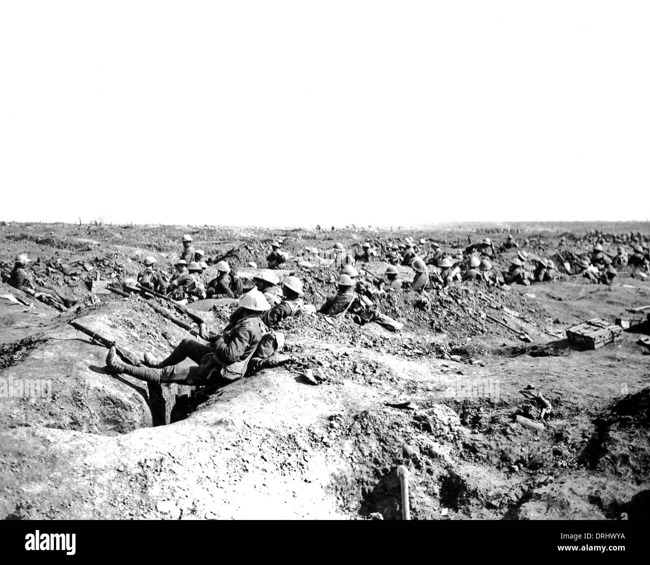 British army infantry soldiers Black and White Stock Photos & Images ...