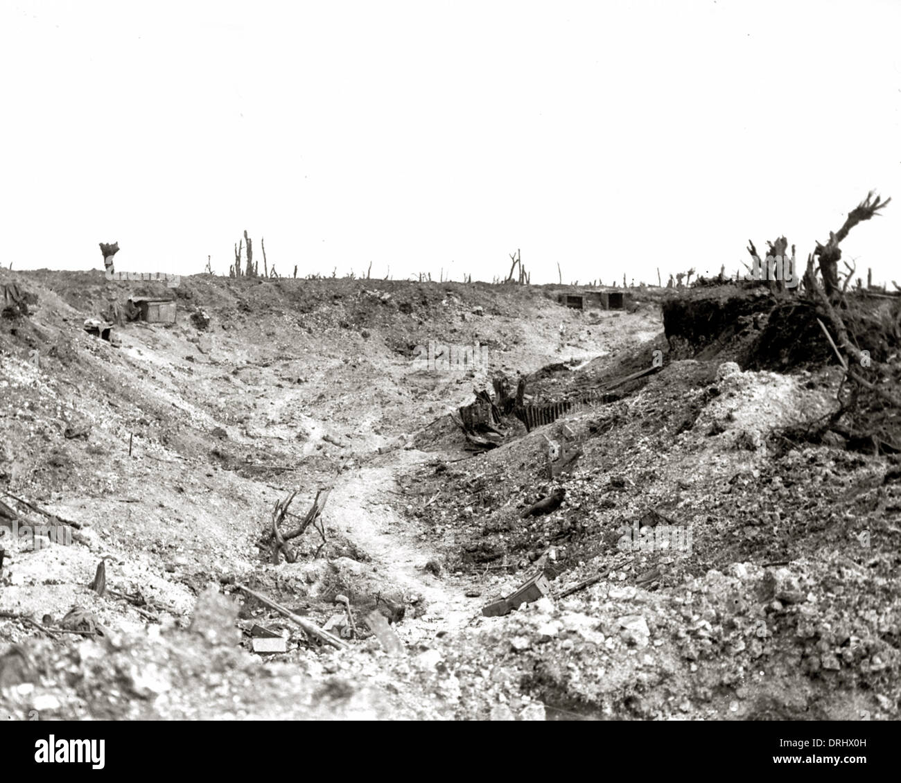 High Street of Guillemont, France, Western Front, WW1 Stock Photo - Alamy