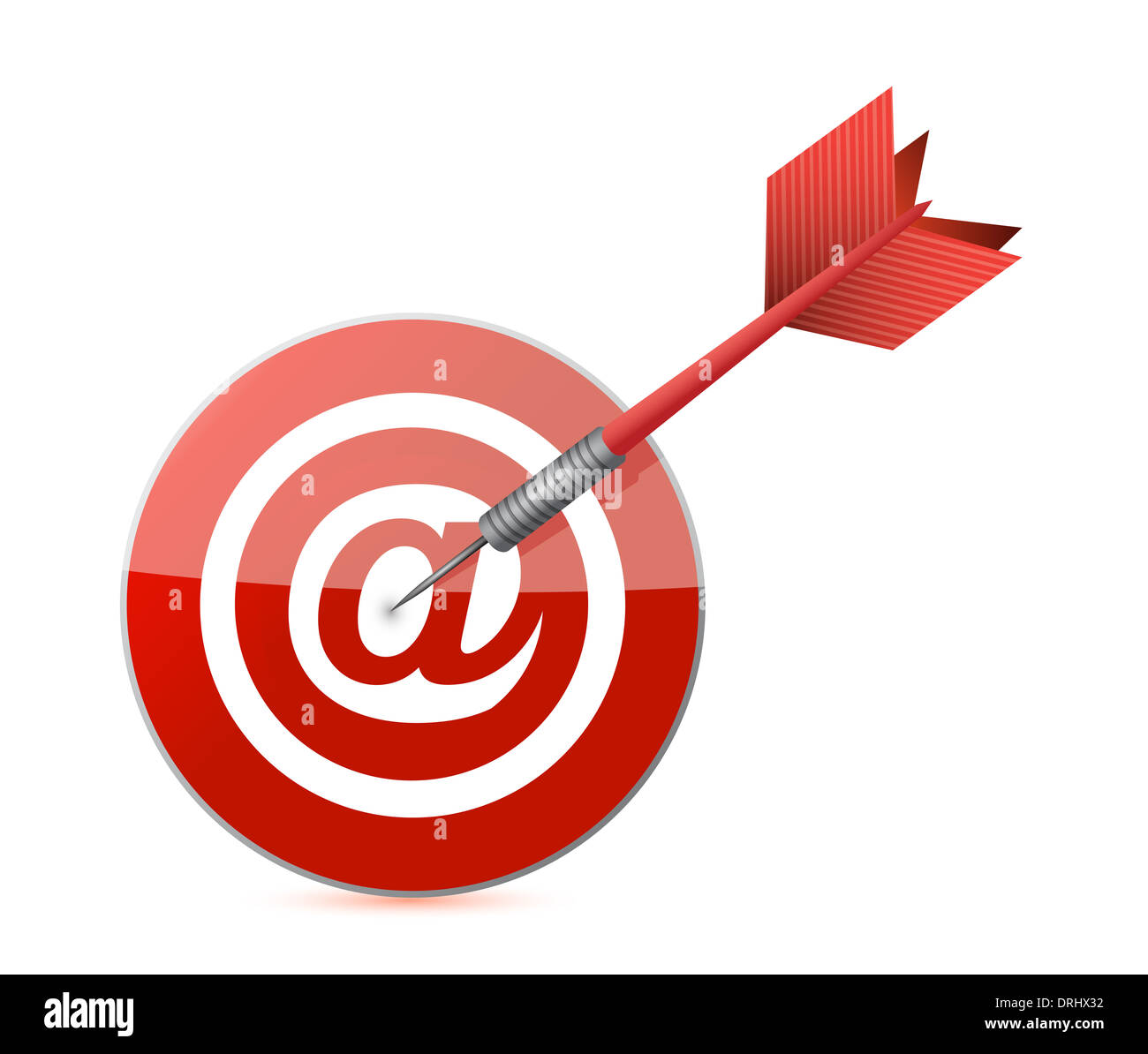 online target illustration design over a white background Stock Photo ...