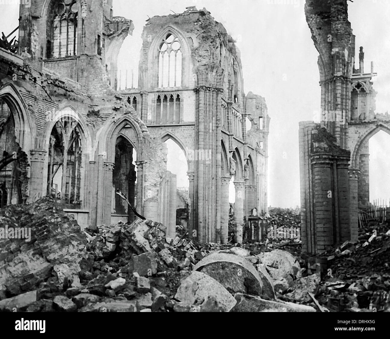 Ypres Cathedral, Belgium, Western Front, WW1 Stock Photo - Alamy