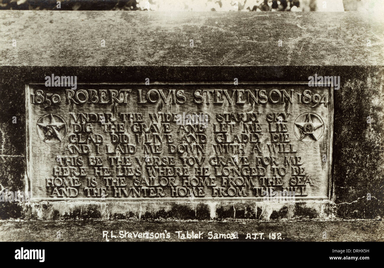 Robert louis stevenson samoa hi-res stock photography and images - Alamy