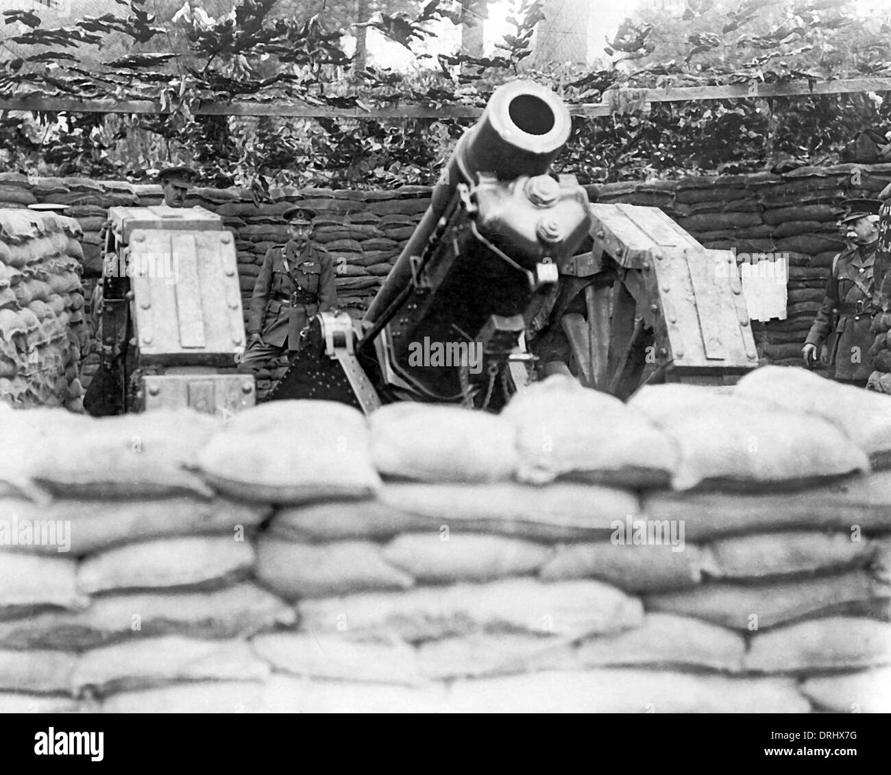 King George V visiting Western Front, WW1 Stock Photo - Alamy