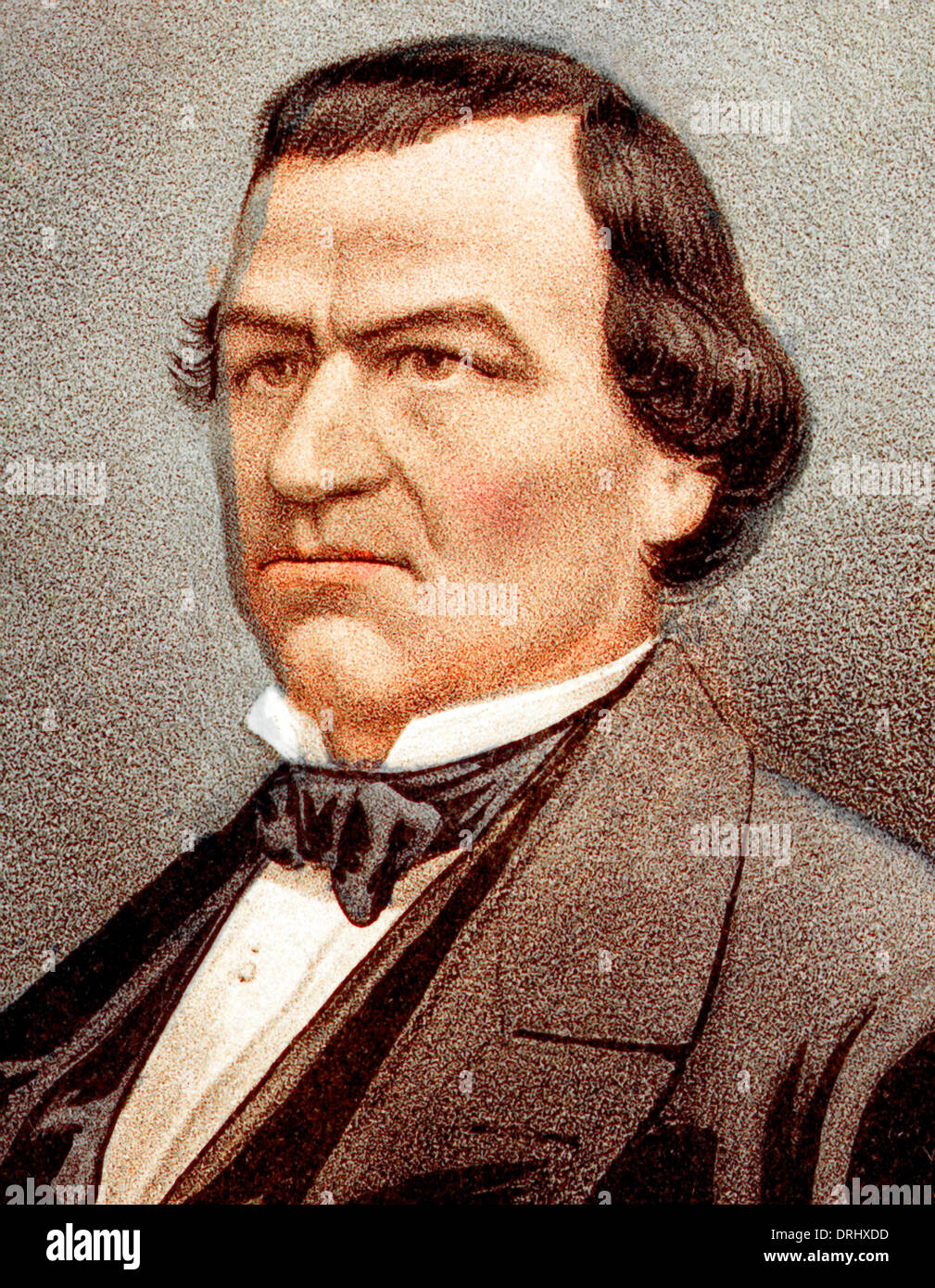 Vintage portrait of Andrew Johnson Stock Photo - Alamy