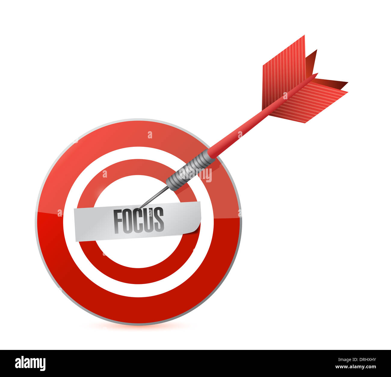 focus target and dart illustration design over a white background Stock ...