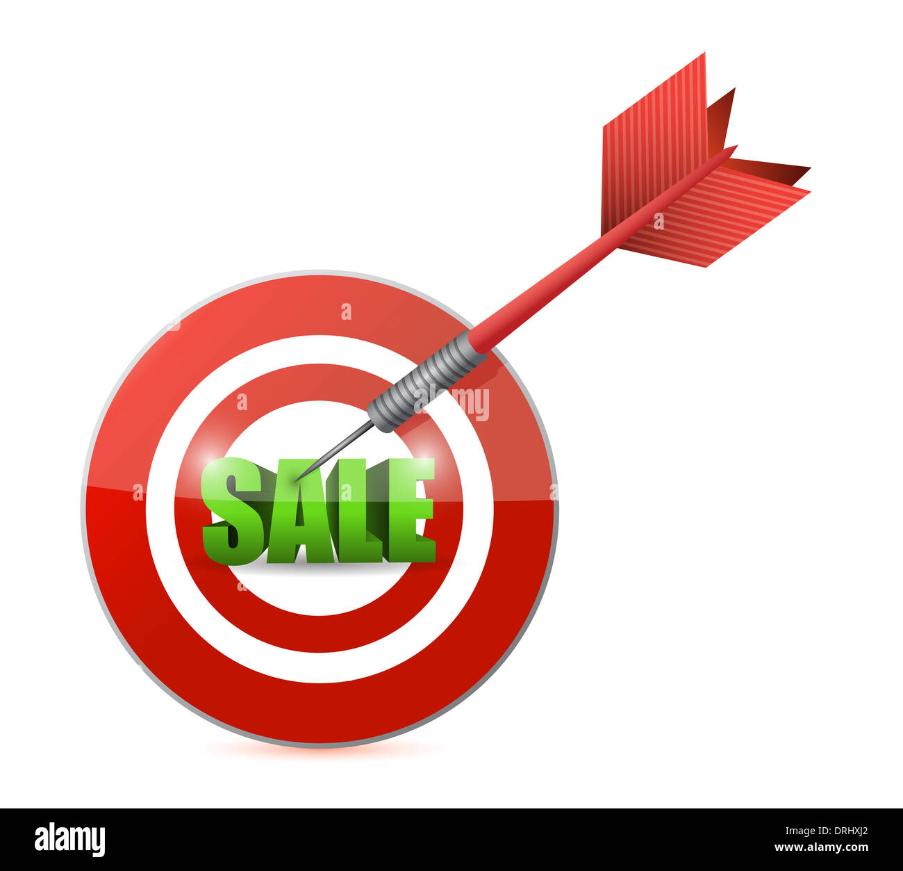target sales illustration design over a white background Stock Photo ...