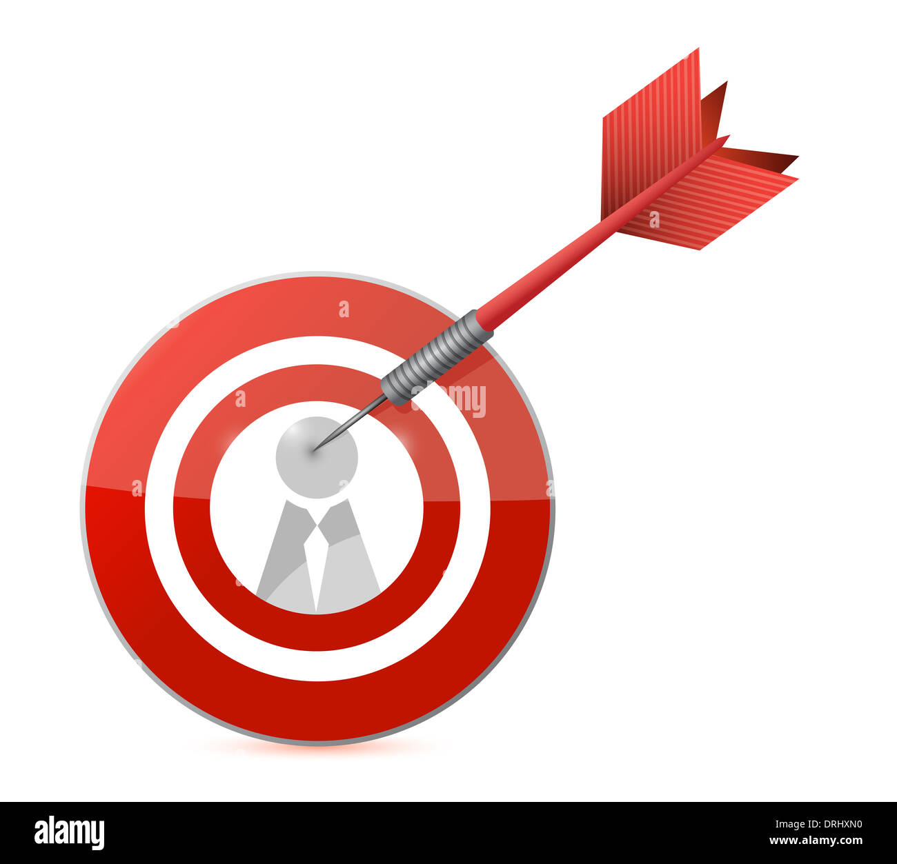 target candidate concept illustration design over white Stock Photo - Alamy