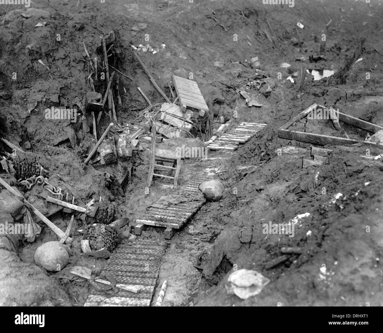 Trench remains Black and White Stock Photos & Images - Alamy