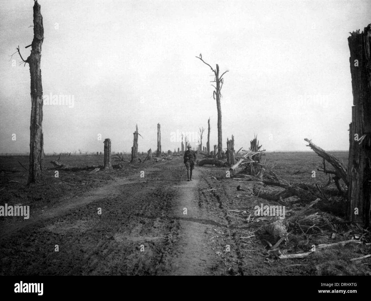 Amiens-St Quentin road, France, Western Front, WW1 Stock Photo - Alamy