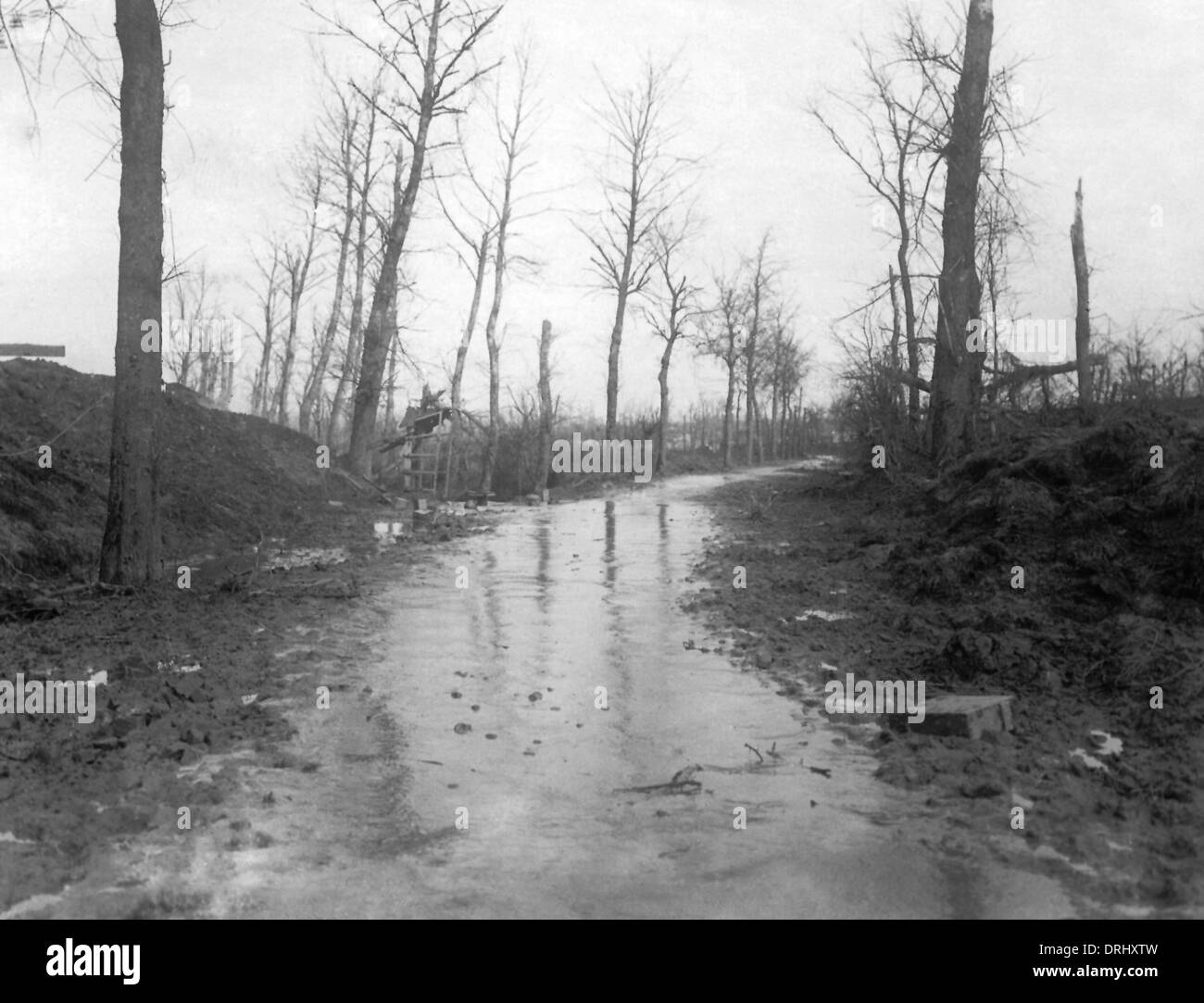 Road to Puisieux, France, Western Front, WW1 Stock Photo - Alamy