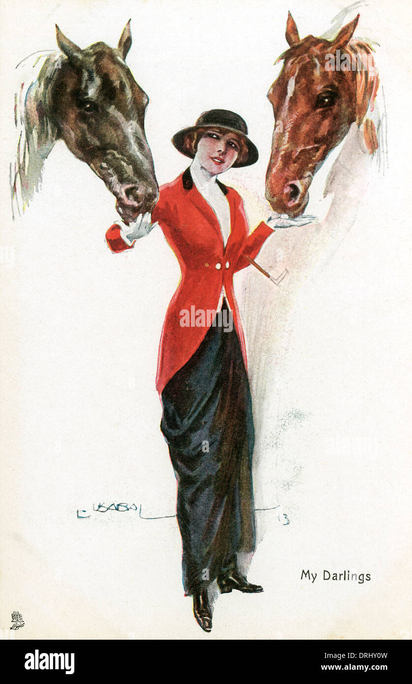 Lady horse rider hi-res stock photography and images - Alamy