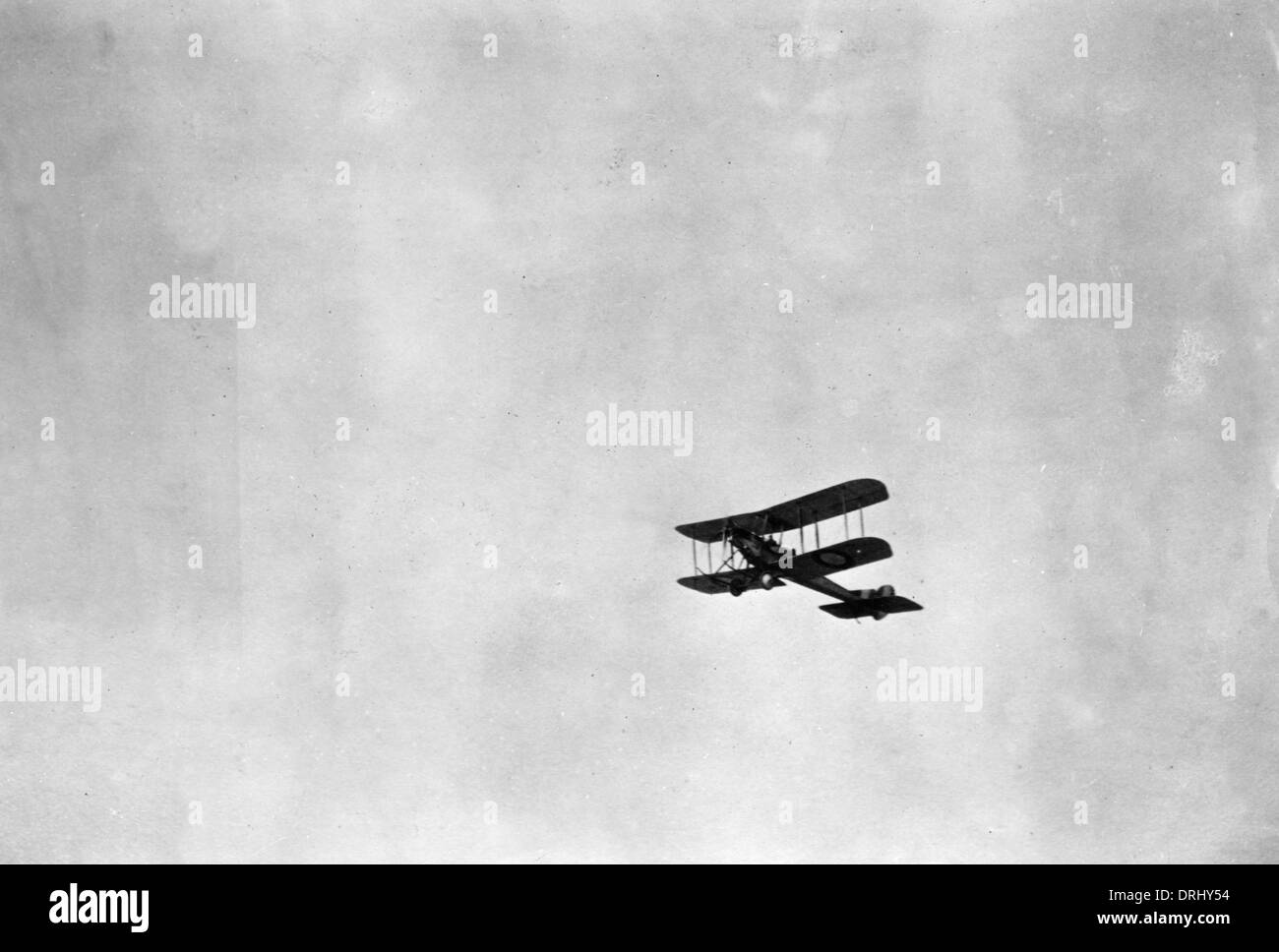 British BE2C biplane in flight, WW1 Stock Photo - Alamy