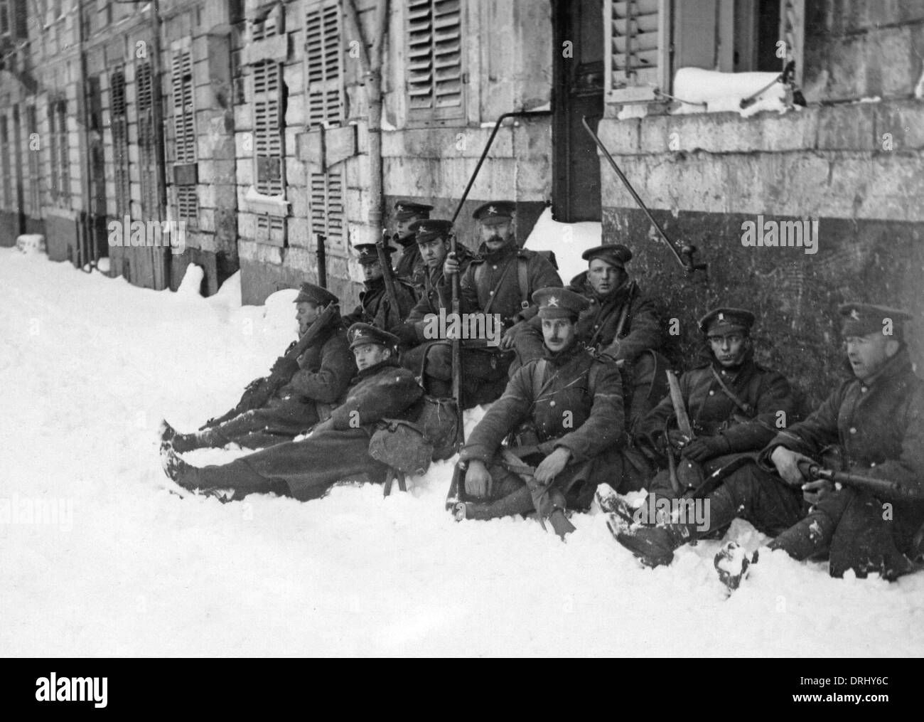 First world war british army group Black and White Stock Photos ...