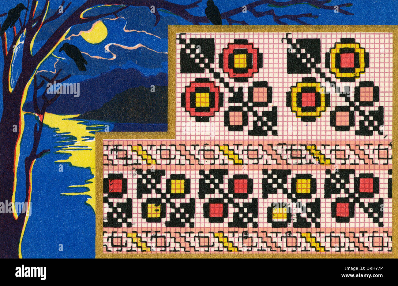 Berlin work embroidery hi-res stock photography and images - Alamy