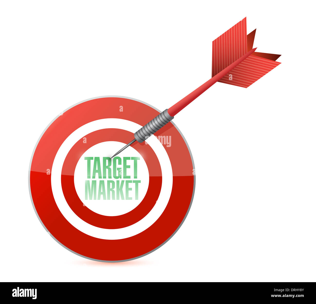 target market concept illustration design over white Stock Photo - Alamy