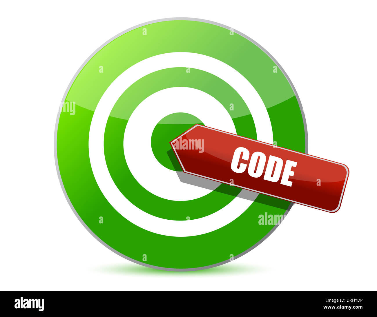 target code illustration design over a white background Stock Photo - Alamy