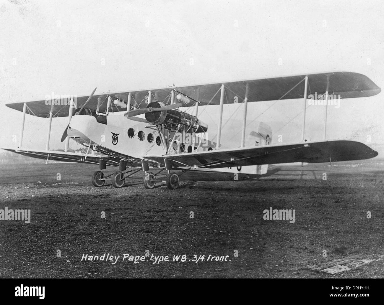 Handley Page W8 biplane airliner Stock Photo - Alamy