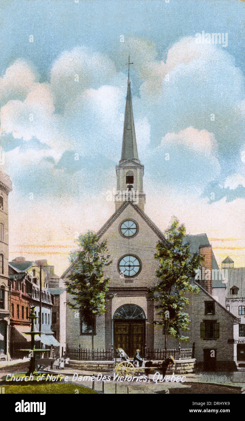 Church of Notre Dames des Victoires, Quebec, Canada Stock Photo - Alamy