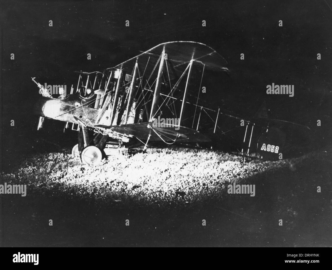 British FE2B night bomber, Western Front, WW1 Stock Photo - Alamy