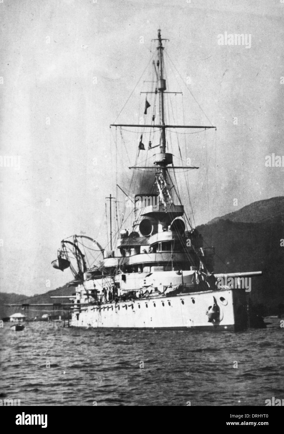 SMS Wien, Austrian battleship, WW1 Stock Photo - Alamy