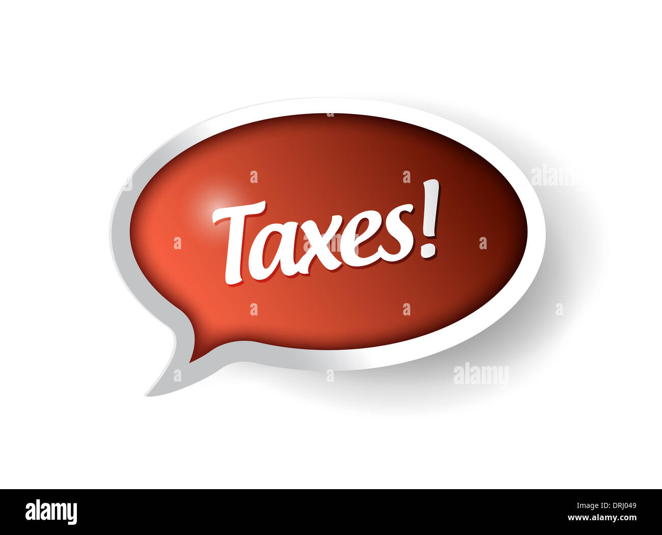 taxes message communication bubble illustration design graphic Stock ...