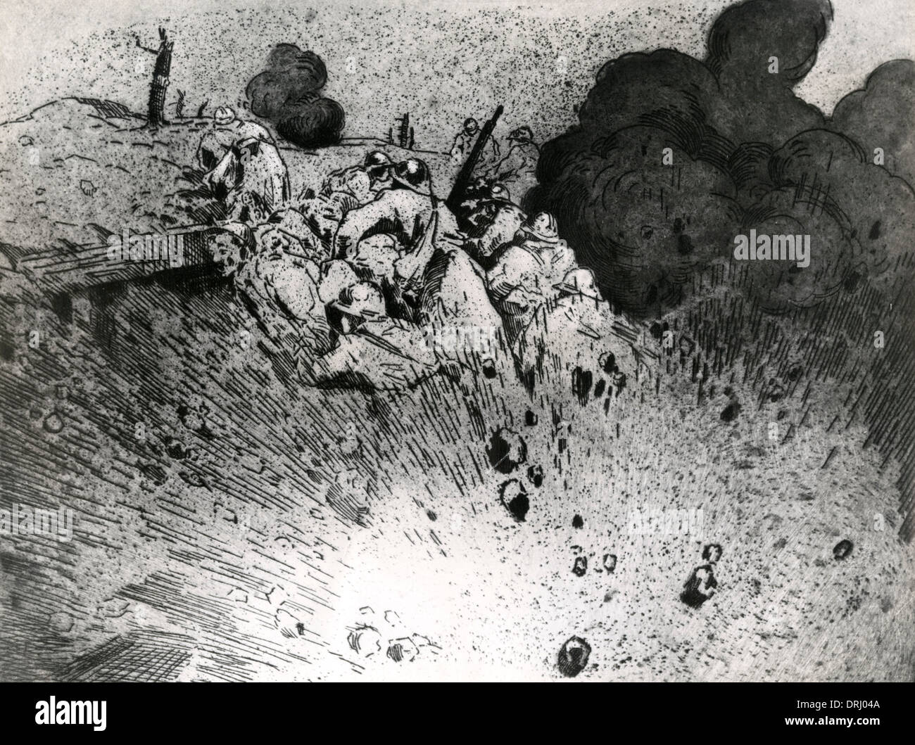 Fighting in Champagne, France, WW1 Stock Photo - Alamy