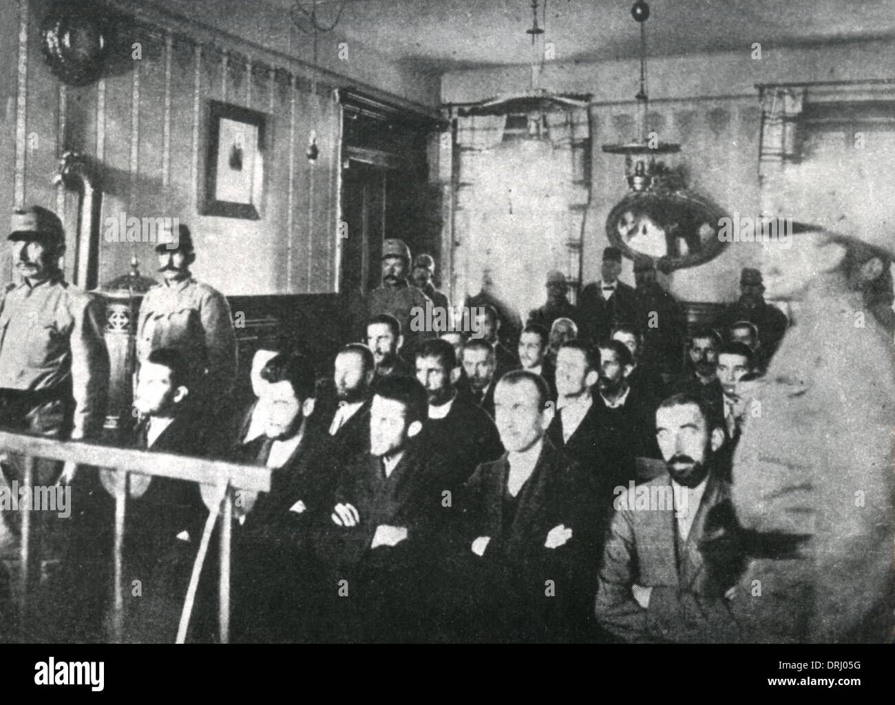 Scene at the trial of Gavrilo Princip and others Stock Photo: 66163484 ...