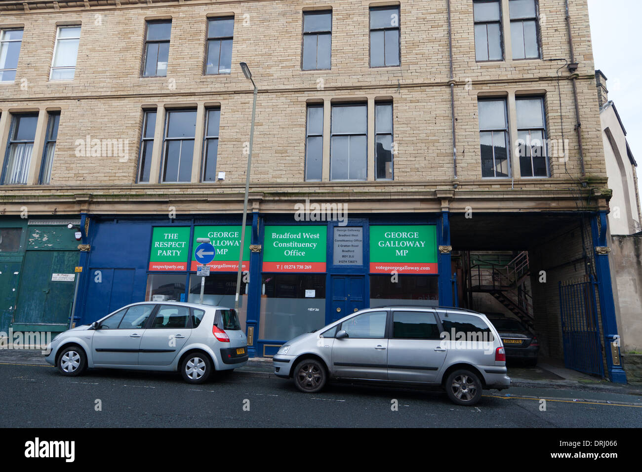 George galloway constituency office bradford hi-res stock photography ...