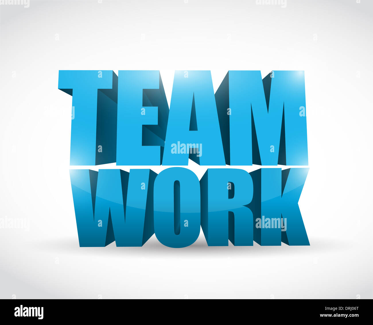 3d text teamwork concept illustration design over white Stock Photo - Alamy