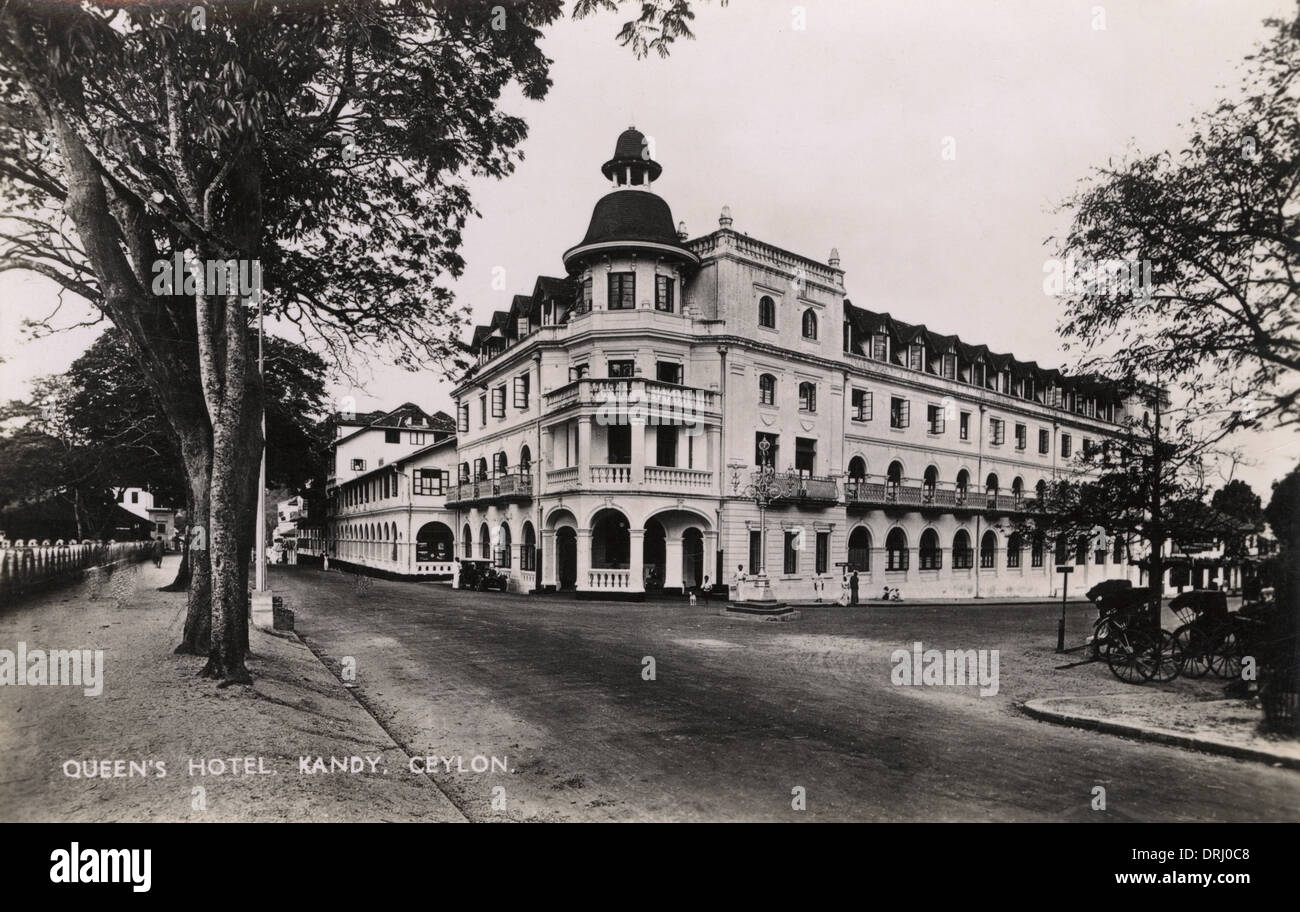 Sri Lanka - Queen's Hotel - Kandy Stock Photo - Alamy