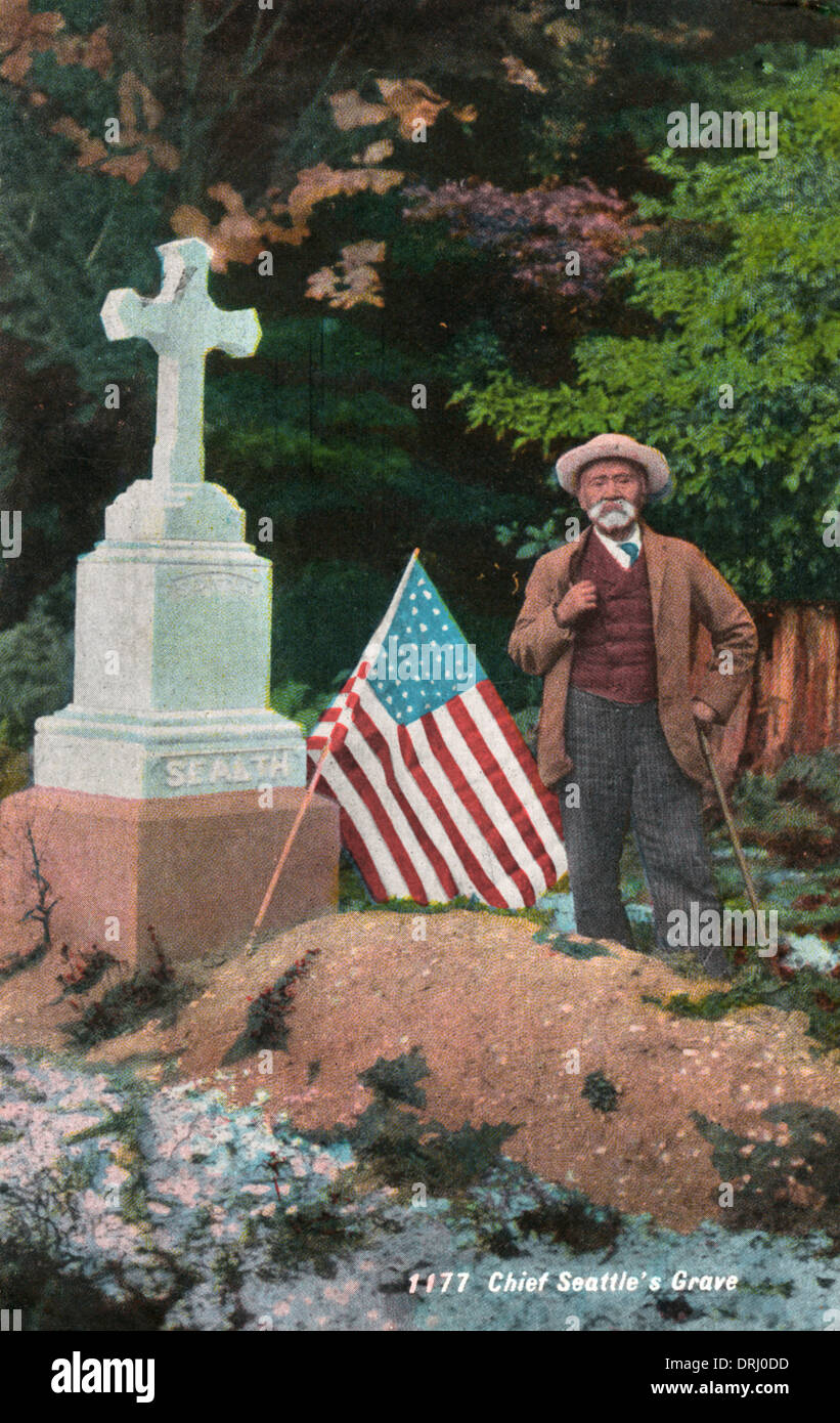 Chief Seattle's Grave Stock Photo - Alamy
